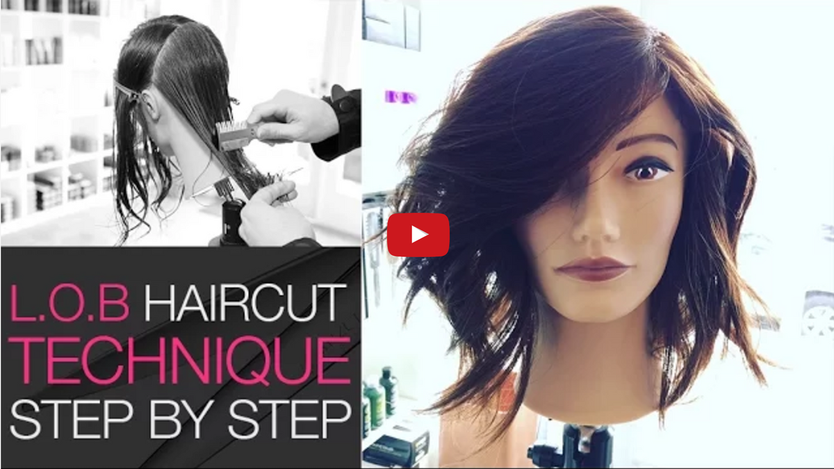 Long Bob Haircut With The Carving Comb – Free Salon Education