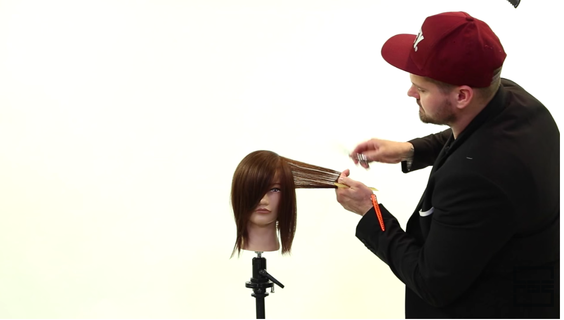 The STROKING TECHNIQUE - HairCutting Tips - Hair Cutting Technique ...
