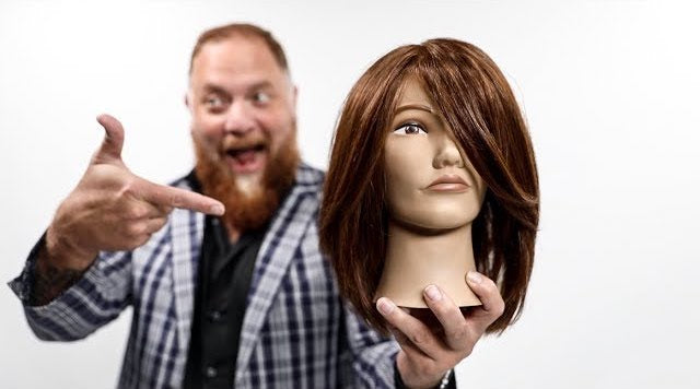 Layered Haircut Tutorial for THICK Hair Featuring Ryan Teal - MATT BEC ...